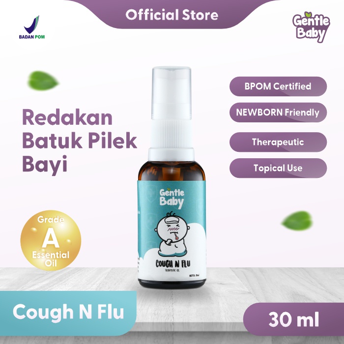Jual GENTLE BABY Cough and Flu Therapeutic Oil 30 ml - Atasi Batuk ...