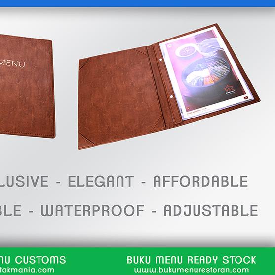 Jual PERCETAKAN BUKU MENU RESTORAN KULIT A4 - | Shopee Indonesia