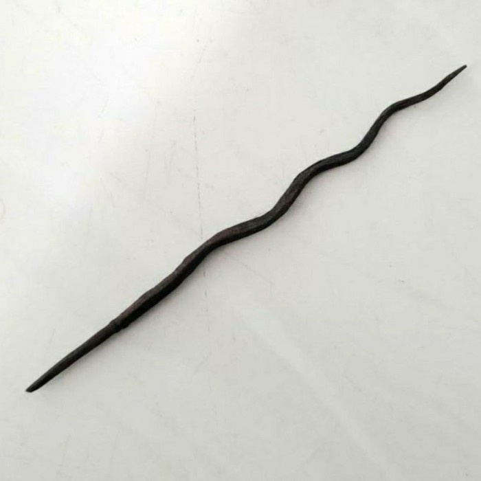 Jual Tombak Cacing Kanil Besi Tempa Sepuh KJM | Shopee Indonesia