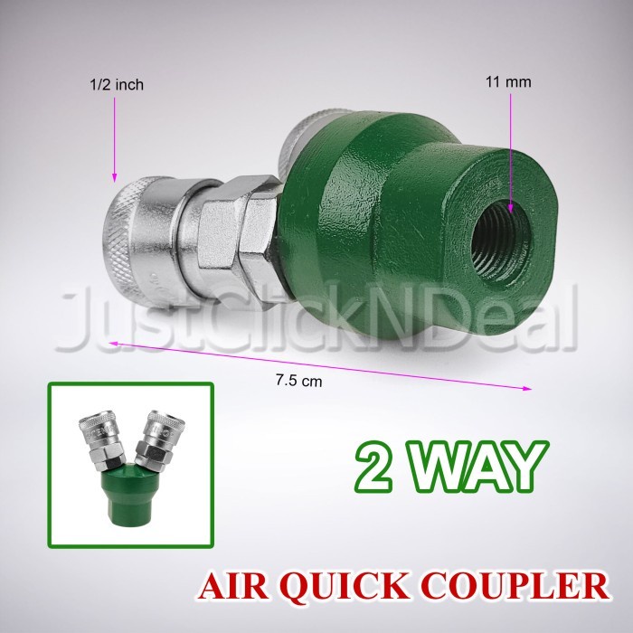 Jual Spray Tekiro Air Quick Coupler 2 3 4 Way Cabang Sambungan Selang Angin | Shopee Indonesia