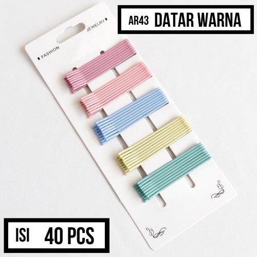 Jual Jepit Lidi Bobby Pin Isi 40 Jepit Rambut Kecil Hitam Warna Hair ...