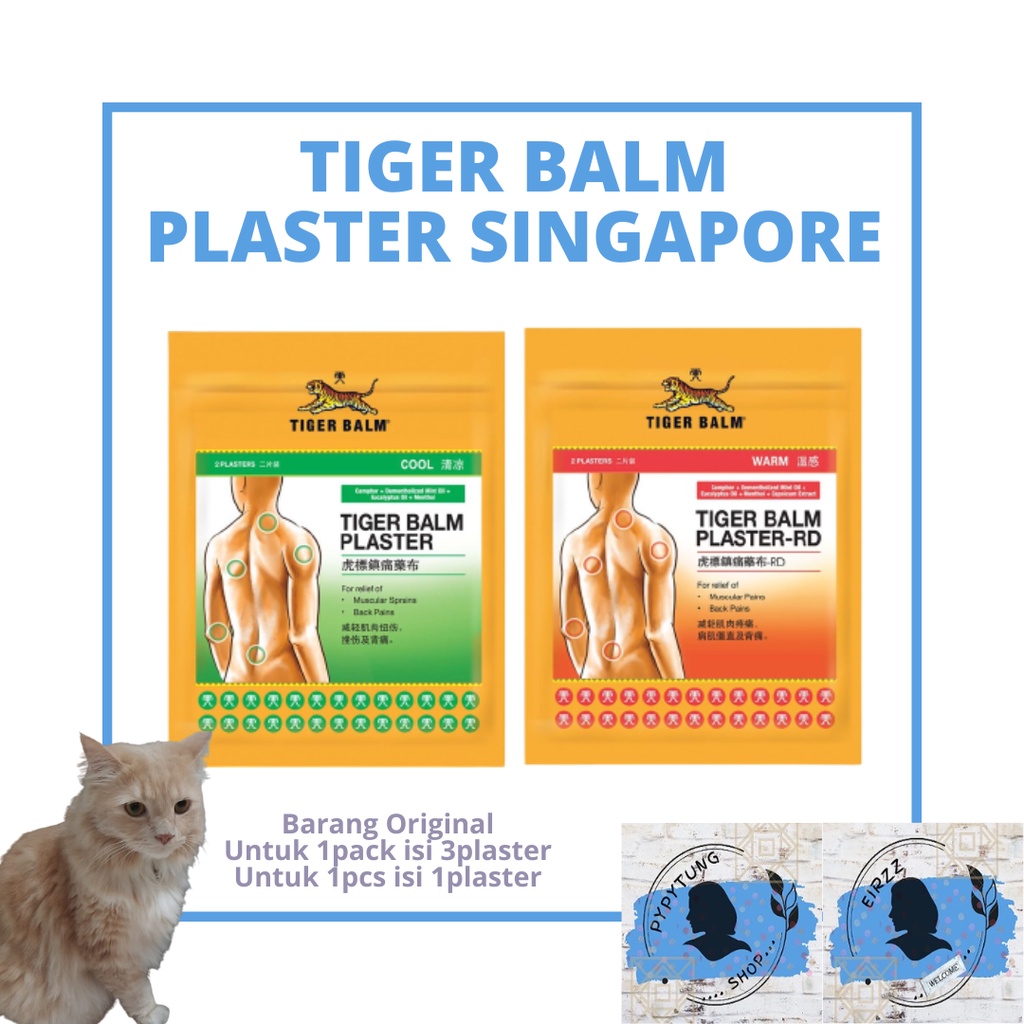 Jual Tiger Balm Plaster Koyo SINGAPORE Cool & Warm ORIGINAL | Shopee ...