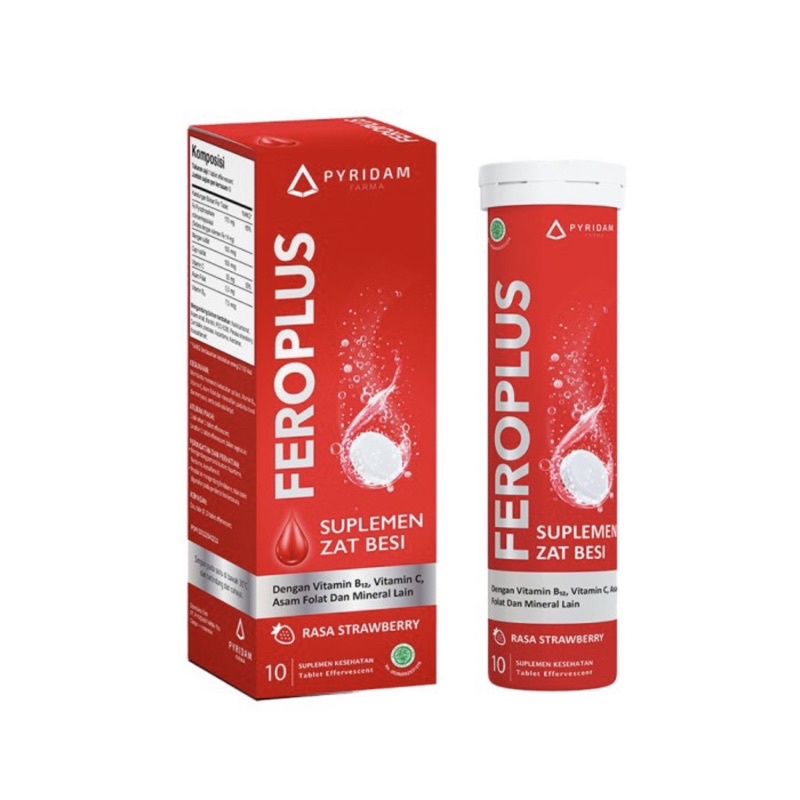 Jual Feroplus effervescent 10 tablet ( vitamin penambah darah lengkap ...