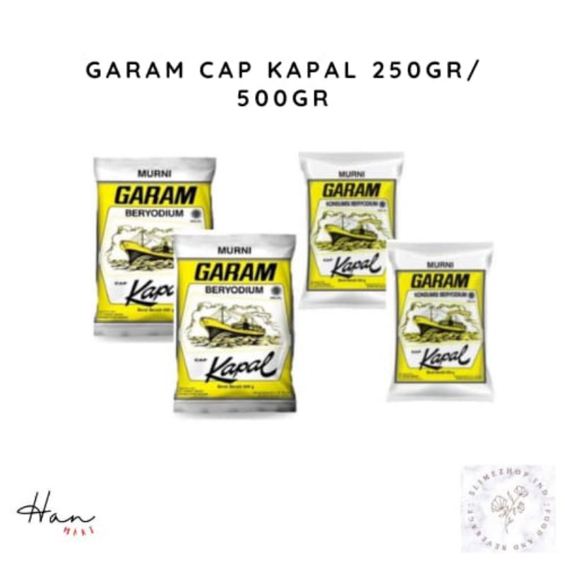 Jual GARAM CAP KAPAL 250-500gr | Shopee Indonesia