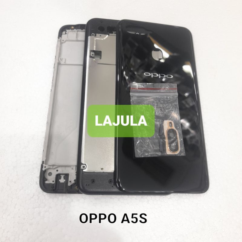 Jual Kesing Casing fullset Oppo A5S Original backdoor frame tulang ...