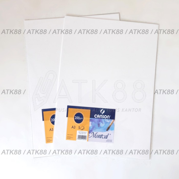 Jual Buku Gambar Canson Montval 200 Gsm (Canson Aquarelle/Watercolour ...
