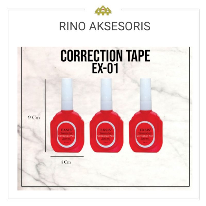 Jual 1 pcs Tip-ex / Tipex Exsis / Correction Fluid / Tipex cair / Tip ...