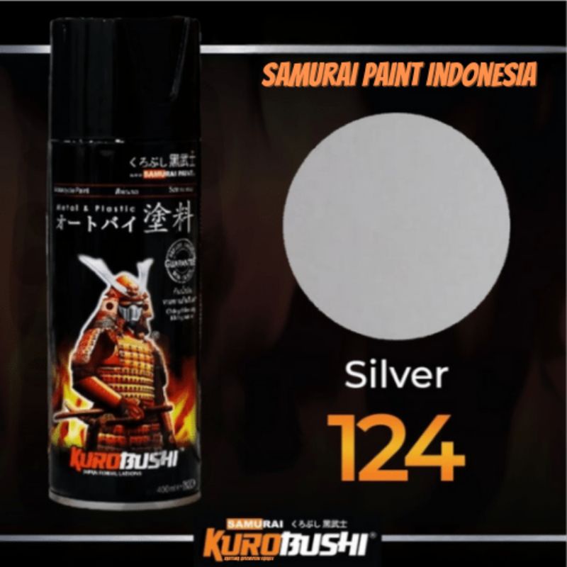 Jual Samurai Paint-124 Silver (Produk Bergaransi Original) | Shopee ...