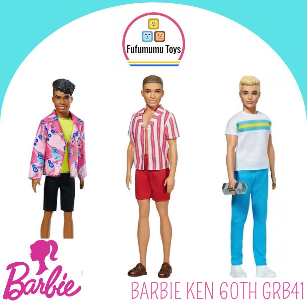 Jual BARBIE KEN 60TH ANNIVERSARY ORIGINAL MATTEL GRB41 | Shopee Indonesia