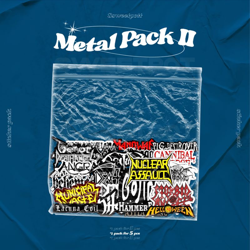 Jual (BISA COD) STICKER PACK [INTERNATIONAL METAL BAND EDITION] PART 2 ...