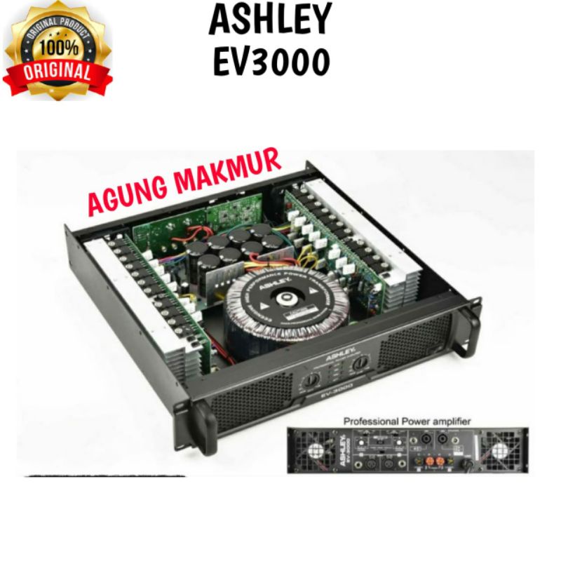 Jual Power Ashley EV3000 Original - Power Amplifier Ashley EV 3000 Original - Ashley EV-3000 ...