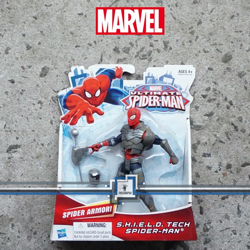 Jual Marvel Ultimate Spider Man Shield Tech Spiderman Action Figure ...
