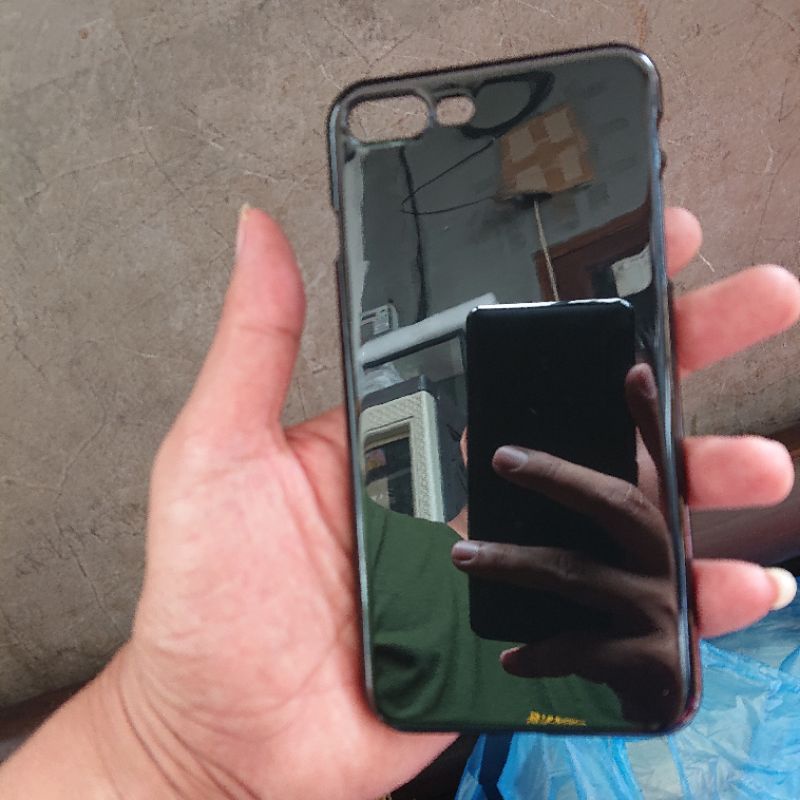 Jual Hardcase Hitam Glosy iphone 7 plus 8 plus Kokoh Tahan Banting ...