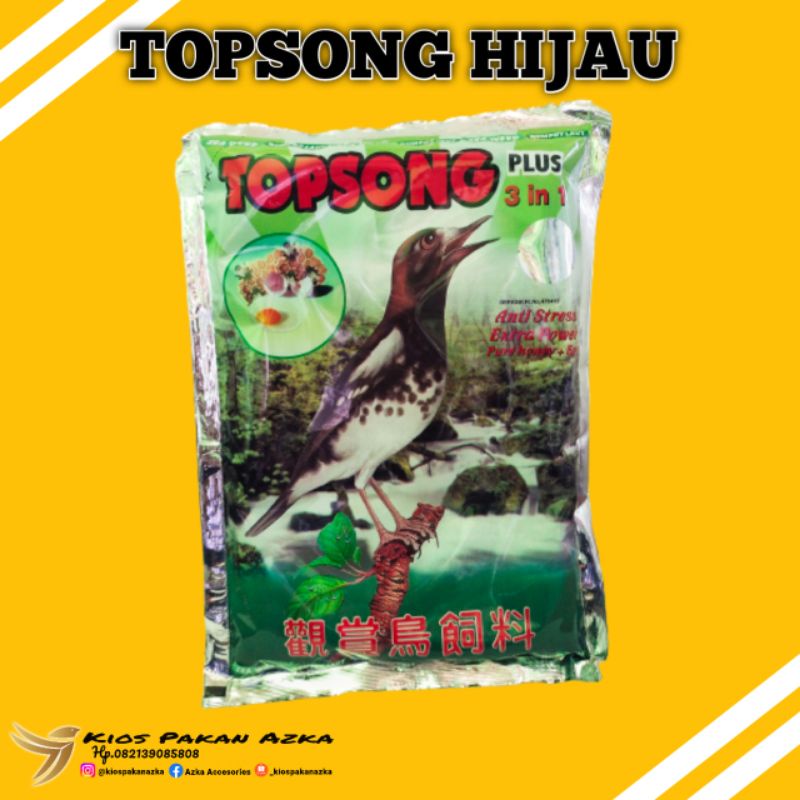 Jual Pakan Burung TOPSONG Hijau | Shopee Indonesia