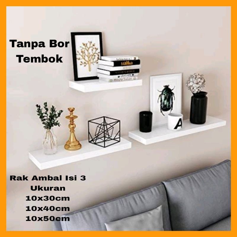 Jual IR014 RAK PAJANGAN DINDING MINIMALIS/ RAK AMBAL/RAK AMBAL KAYU ...