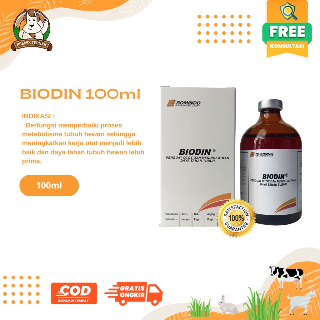 Jual BIODIN 50 ml BIODIN 100 ml ROMINDO - Menguatkan Otot Stamina Daya ...