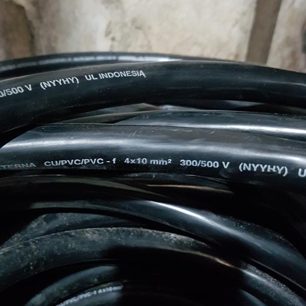Jual Eterna Kabel Listrik Hitam Serabut NYYHY 4 X 10 / 4X10 MM ( Ecer ) | Shopee Indonesia