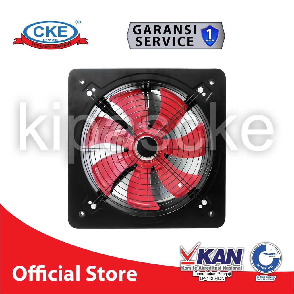 Jual CKE Exhaust Drum Fan 16 Inch EFD-SQ-16/1-NB Kipas Blower Hexos ...