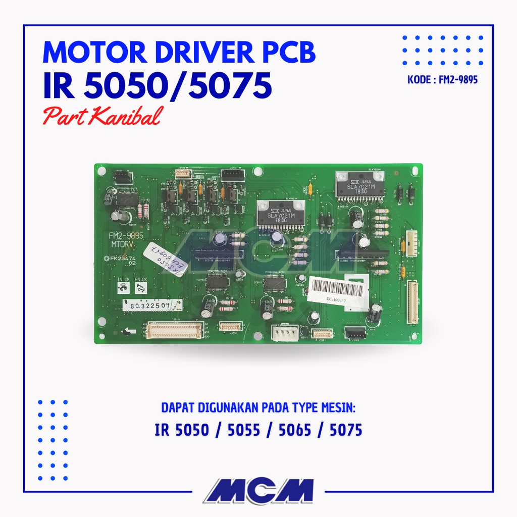 Jual MOTOR DRIVER PCB ASSEMBLY MESIN FOTOCOPY CANON IR 5050 5055 5075 ...