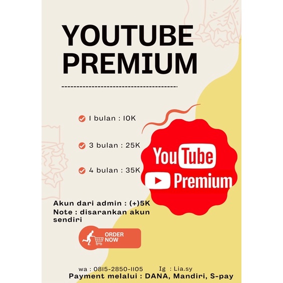 Jual Youtube premium (no iklan) | Shopee Indonesia