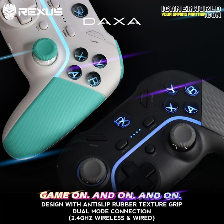 Jual Gamepad Rexus Daxa Asteria AX1 V2 Wireless Hall Effect - PC PS3 ...