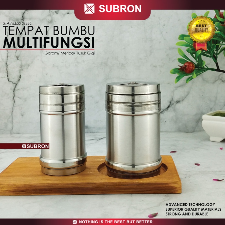 Jual Pepper Shaker Tempat Bumbu Lada garam Tusuk Gigi Stainless ...