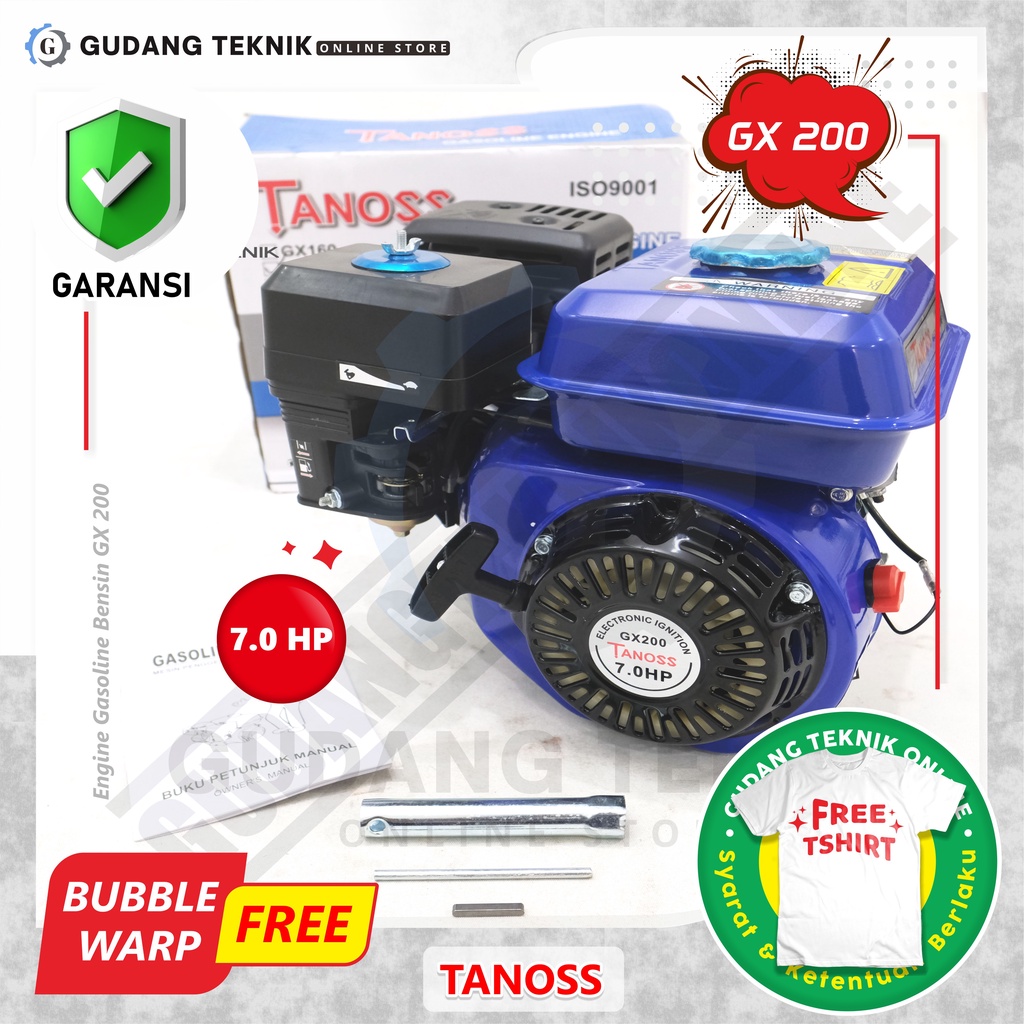 Jual Engine TANOSS TESLA GX160 GX200 / Mesin Penggerak Serba Guna ...
