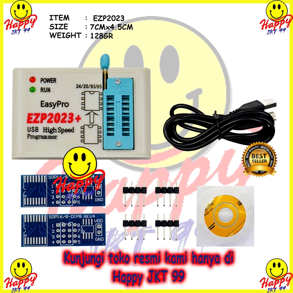 Jual [ HAPPY JKT 99 ] ALAT FLASH BIOS PROGRAMMER EZP2023+ EZP2023 EZP ...