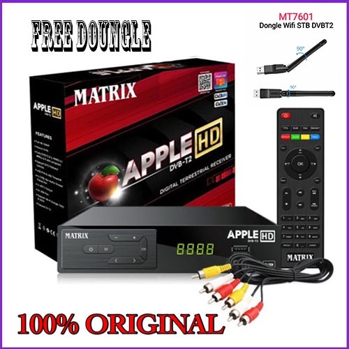Jual Receiver Tv Set Top Box Matrix Apple DVB T2 Digital Original ...
