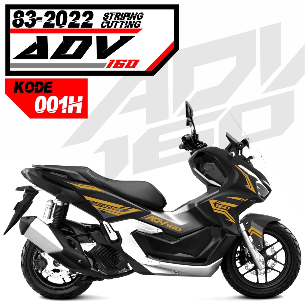 Jual STRIPING Sticker cutting honda adv 160 ALL HONDA ADV 160 kode 01 ...