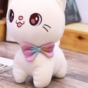 Jual Boneka Kucing Lucu Cute Cat Dolls - Putih 25cm | Shopee Indonesia