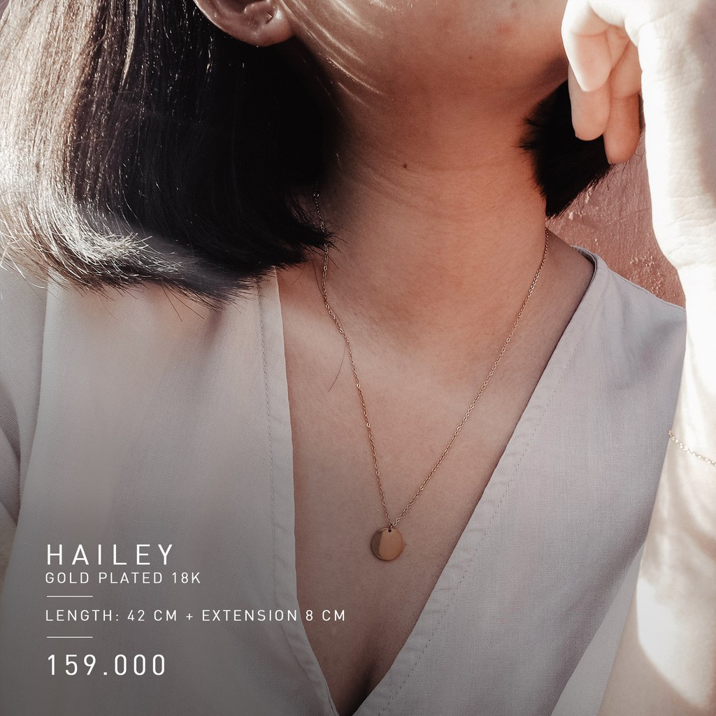 Jual PREMIUM HAILEY NECKLACE (STAINLESS STEEL + 18K GOLD PLATED) - ANTI ...