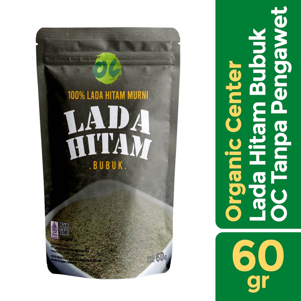 Jual Organic Center - Bubuk Lada Hitam 60gr - Black Pepper - Natural ...