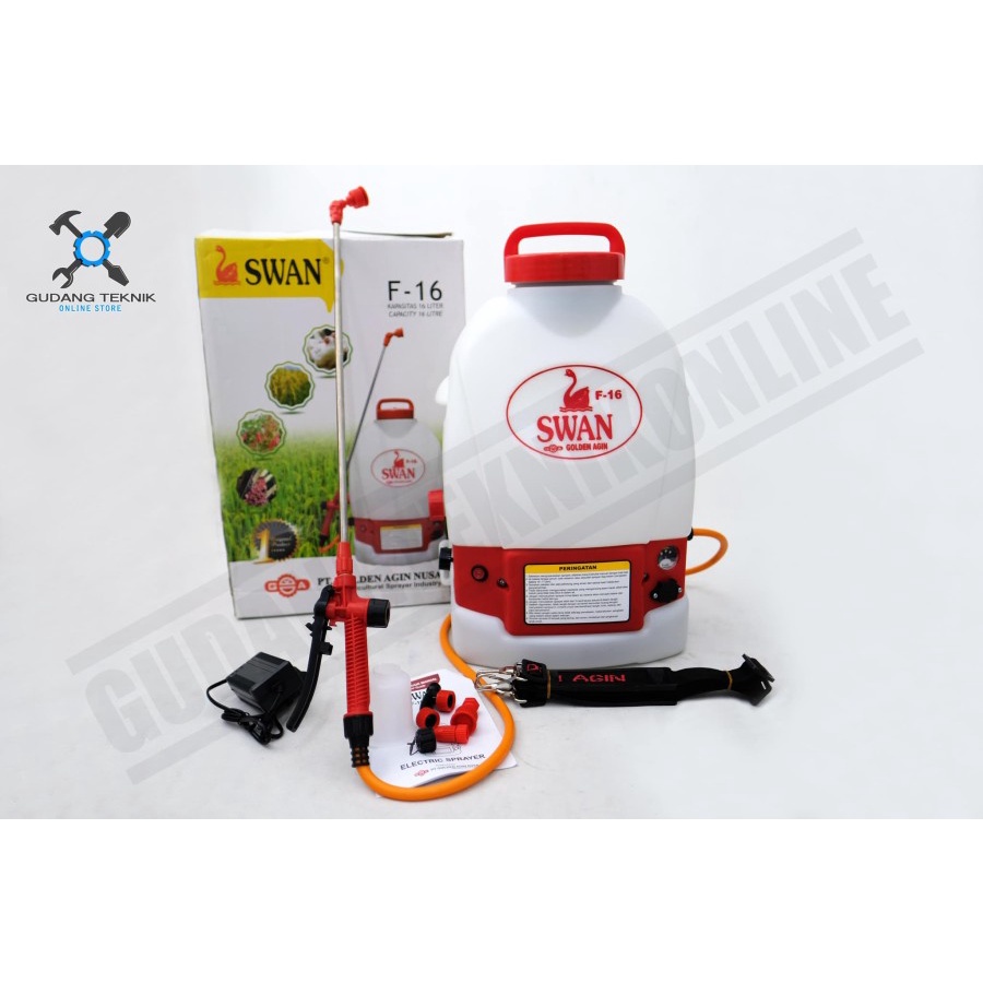 Jual Sprayer Hama Elektrik 16L SWAN F16 / Alat Semprot Semprotan Obat ...