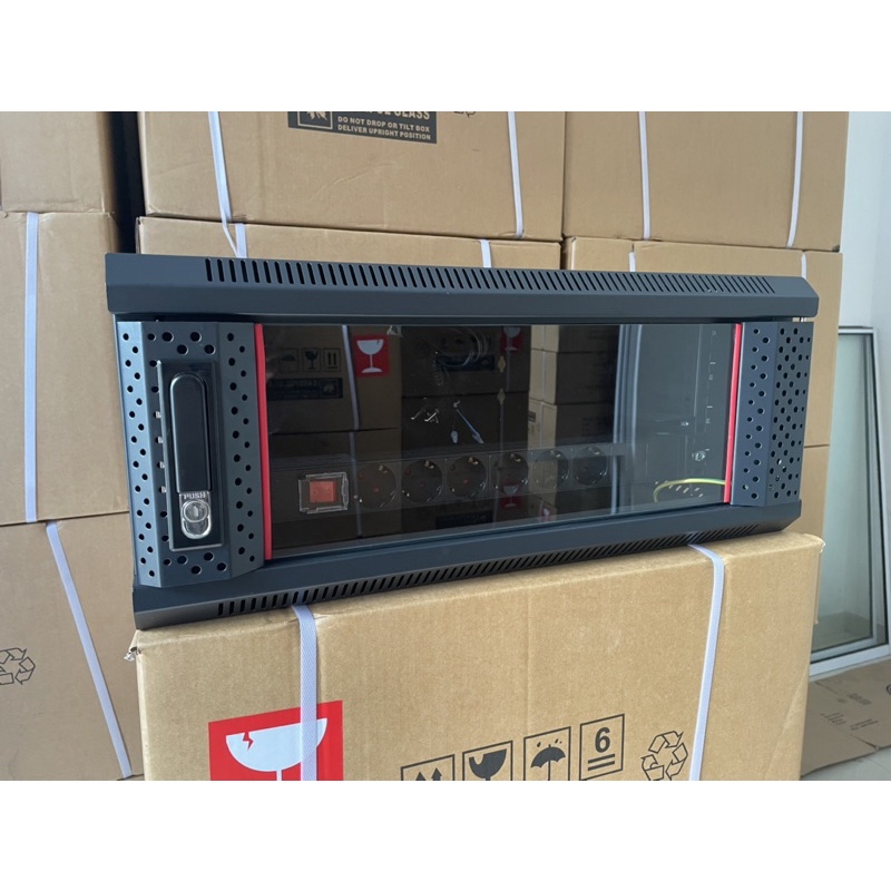 Jual wallmount rack 4u / rack server 4u + Palet Kayu Packing | Shopee ...
