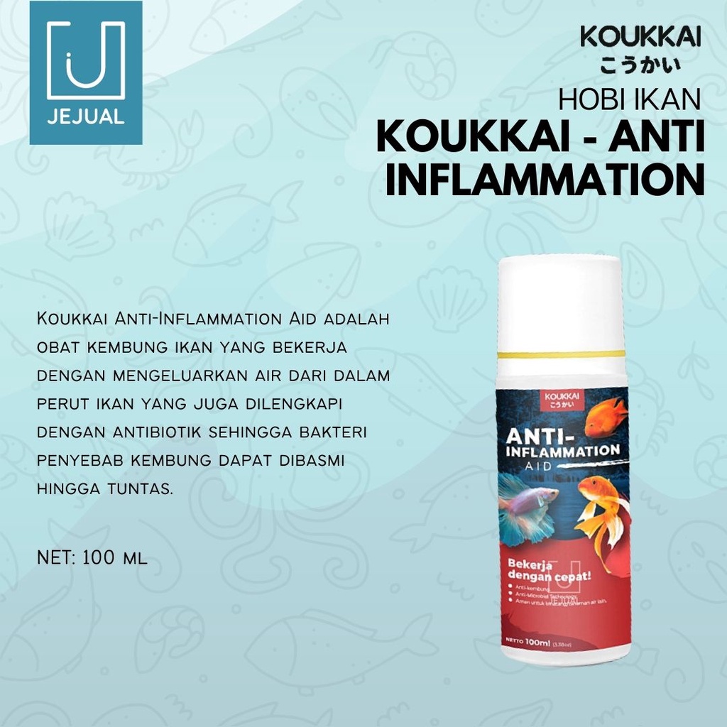 Jual KOUKKAI ANTI INFLAMMATION Inflam/Inflamasi Obat Kembung Ikan Hias ...