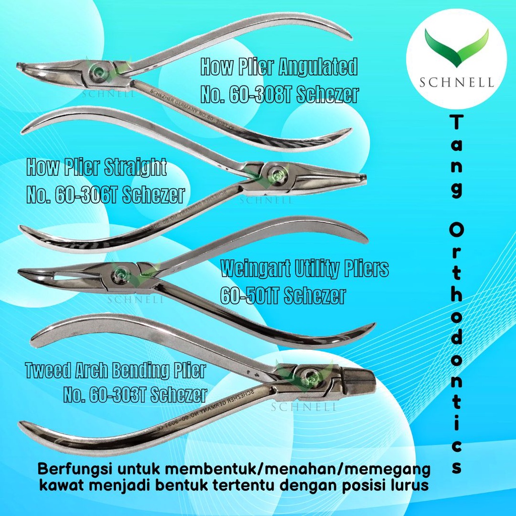 Jual Tang Ortho How Plier Lurus/Bengkok/Weingart/Tweed Arch Plier ...