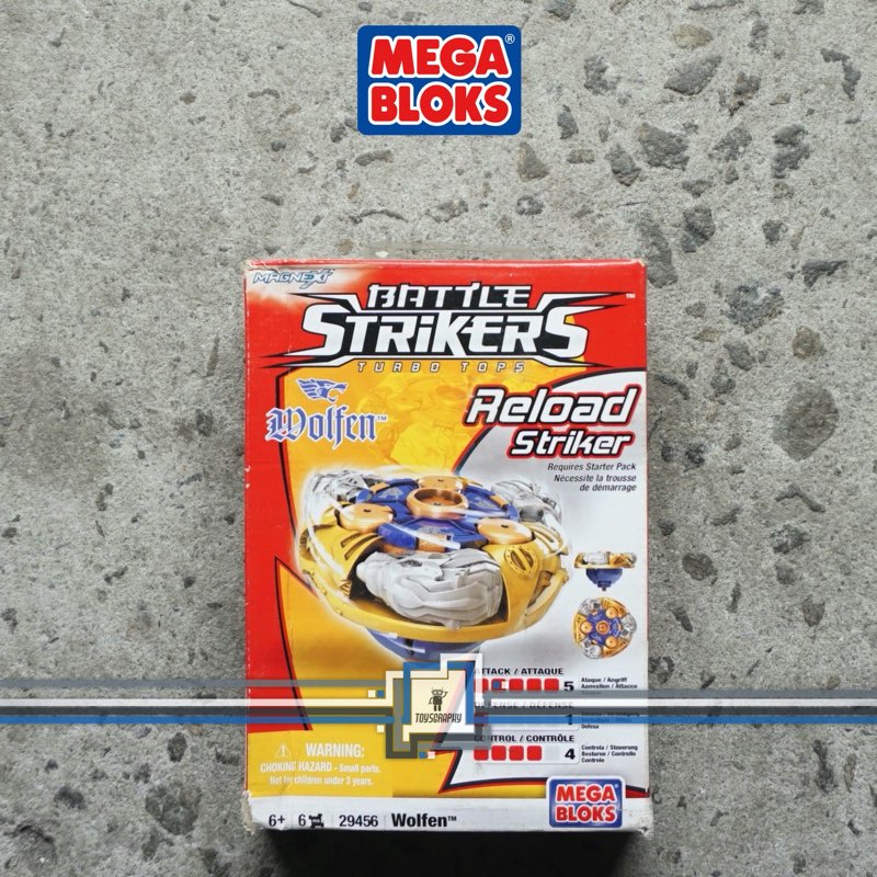 Jual Battle Strikers Wolfen Beyblade Gasing MEGA BLOKS Gangsing ...