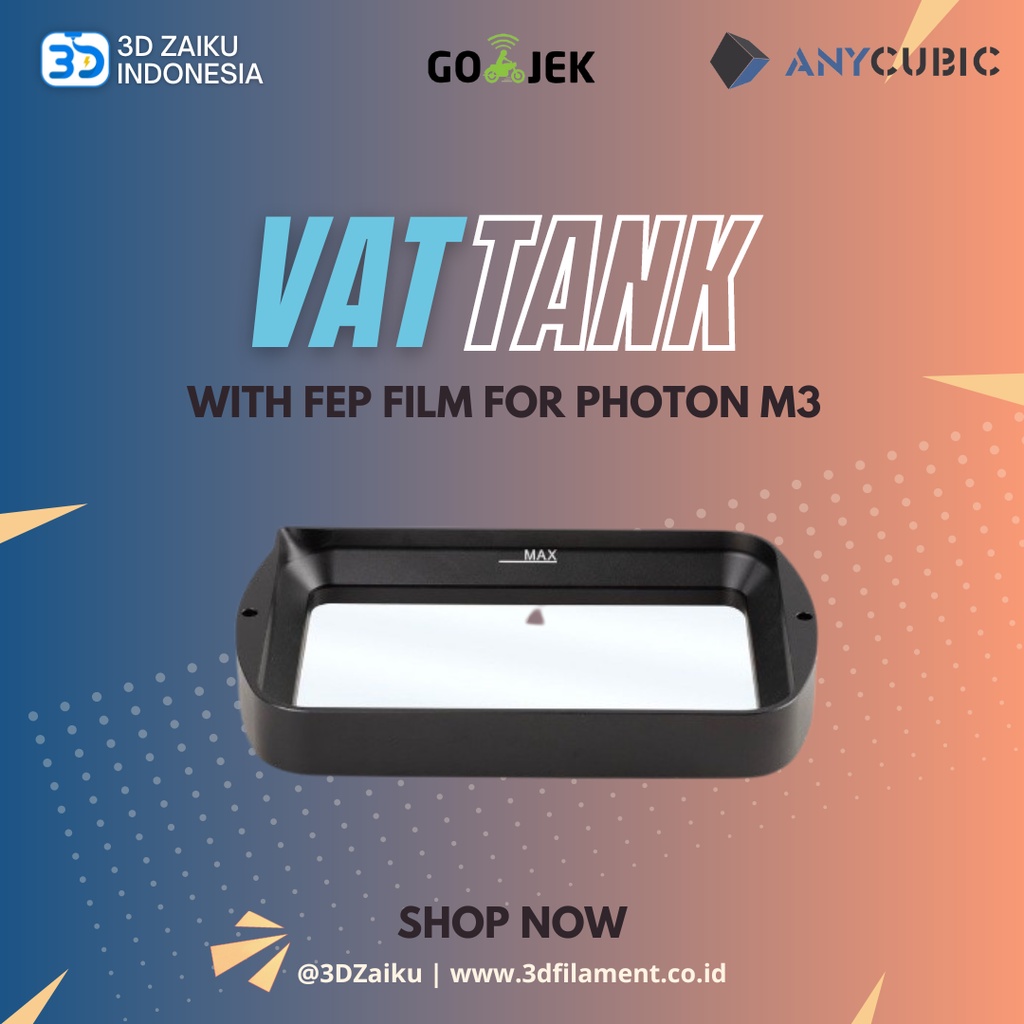 Jual Original Anycubic VAT Tank with FEP Film for Photon M3 | Shopee ...