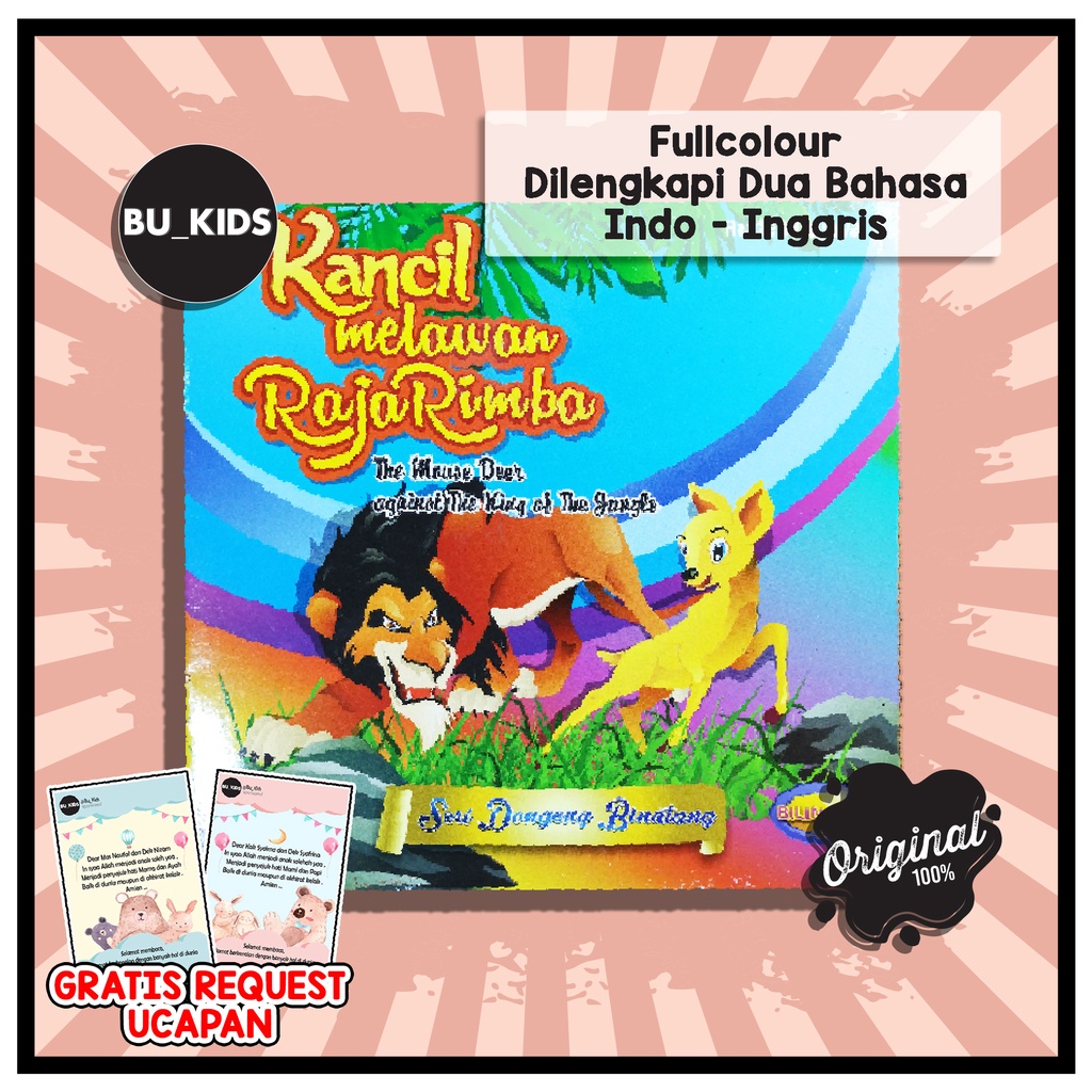 Jual Buku Cerita Dongeng Anak - Kancil Melawan Raja Rimba | Shopee ...
