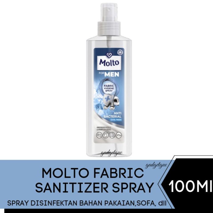 Jual MOLTO FABRIC HYGIENE SPRAY FOR MEN 100 ML ANTIBACTERIAL SPRAY ...