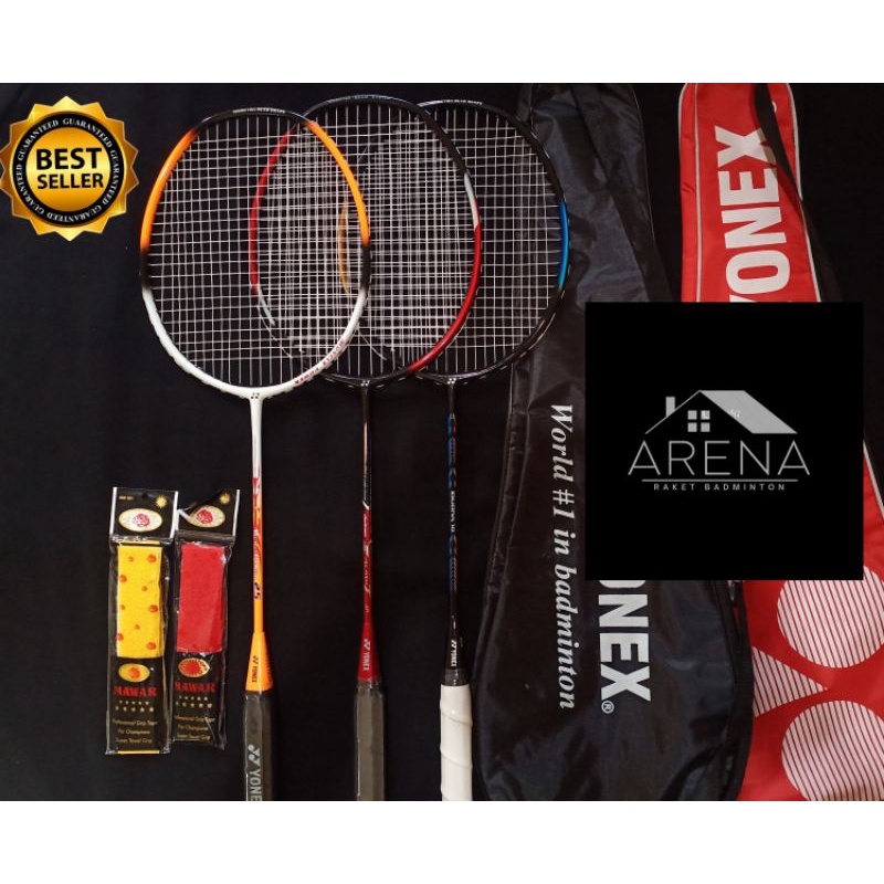 Jual RAKET BADMINTON (2 RAKET 1 TAS 1 SUTTLECOCKS) Raket bulutangkis ...