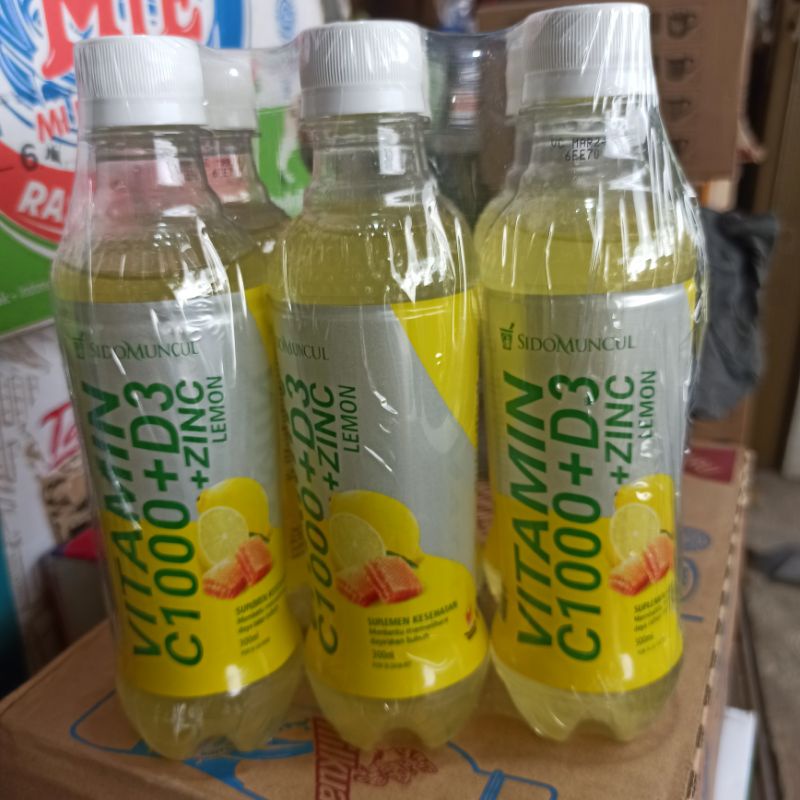 Jual Minuman Botol Suplemen Kesehatan Vitamin C1000 + D3 + Zinc Lemon | Shopee Indonesia