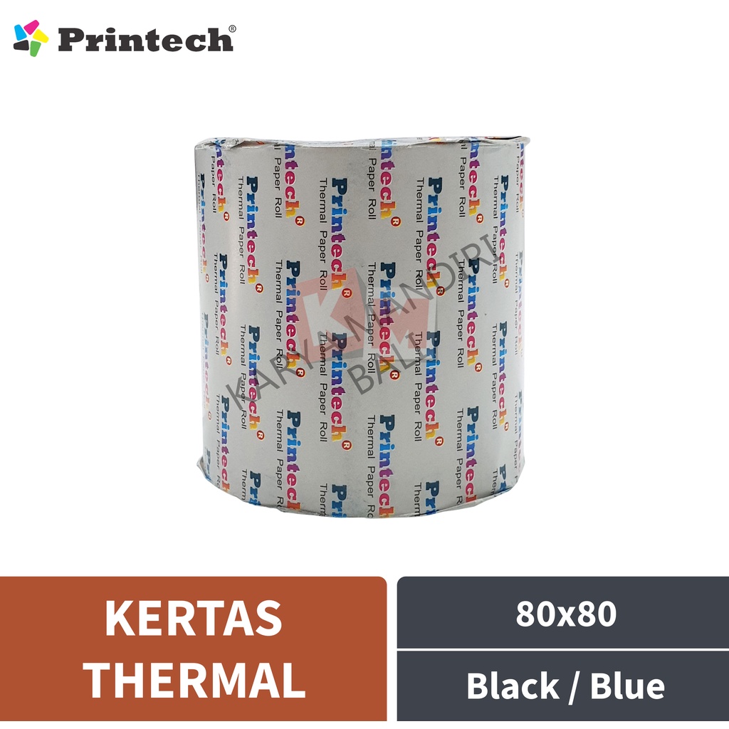 Jual Kertas Thermal / Register Paper Roll Printech 80 x 80 mm / 80x80 / Core 17 / Core 25 ...