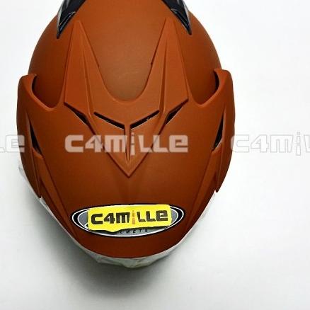 Jual HELM DUKE SOLID BROWN DOFF DOUBLE VISOR HALF FACE MURAH SNI ...