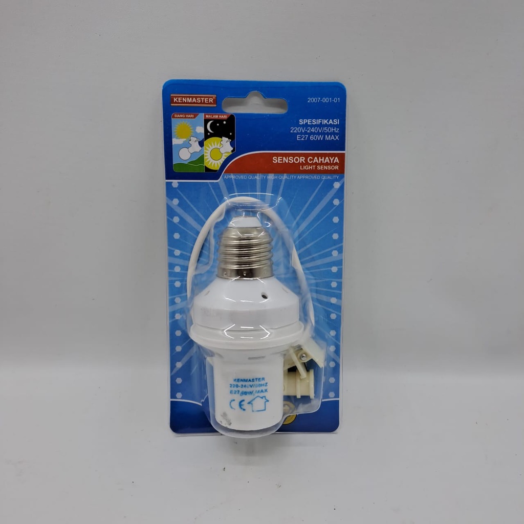 Jual Kenmaster Light Sensor - Fitting Bohlam Lampu Sensor Cahaya ...