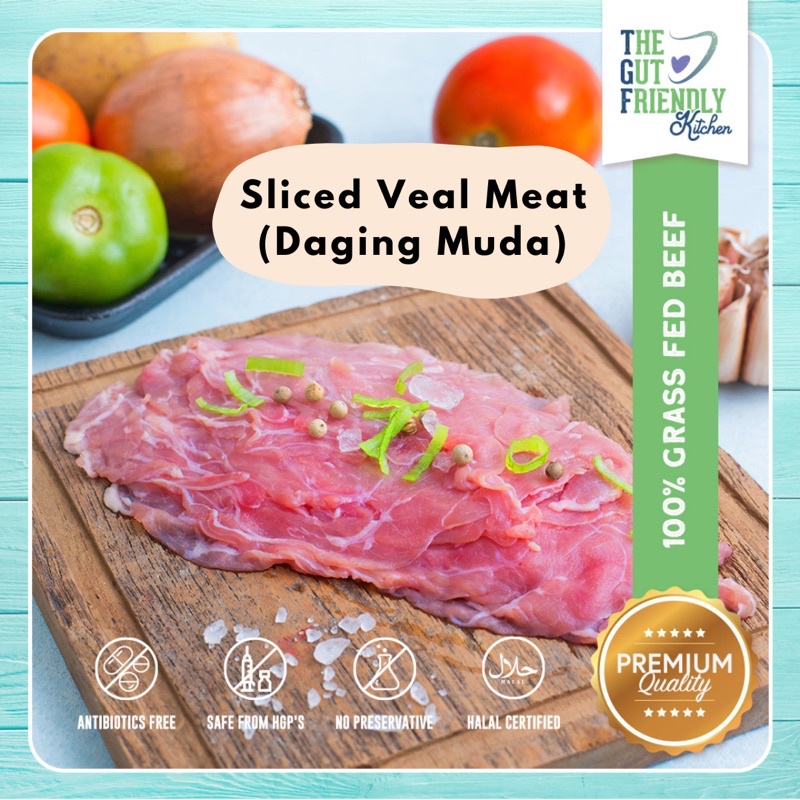 Jual TGF Sliced Veal Meat (Daging Sapi Muda) Grass Fed Beef Organic ...