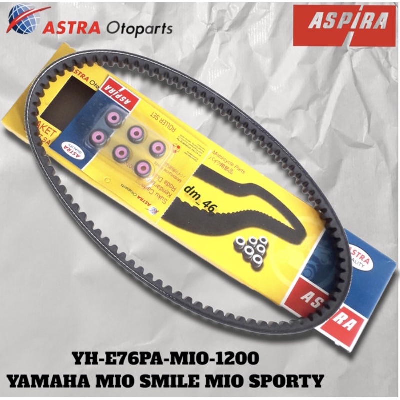 Jual VANBELT MOTOR MIO, MIO SPORTY, dan SMILE | Merk Aspira (YH-E76PA ...