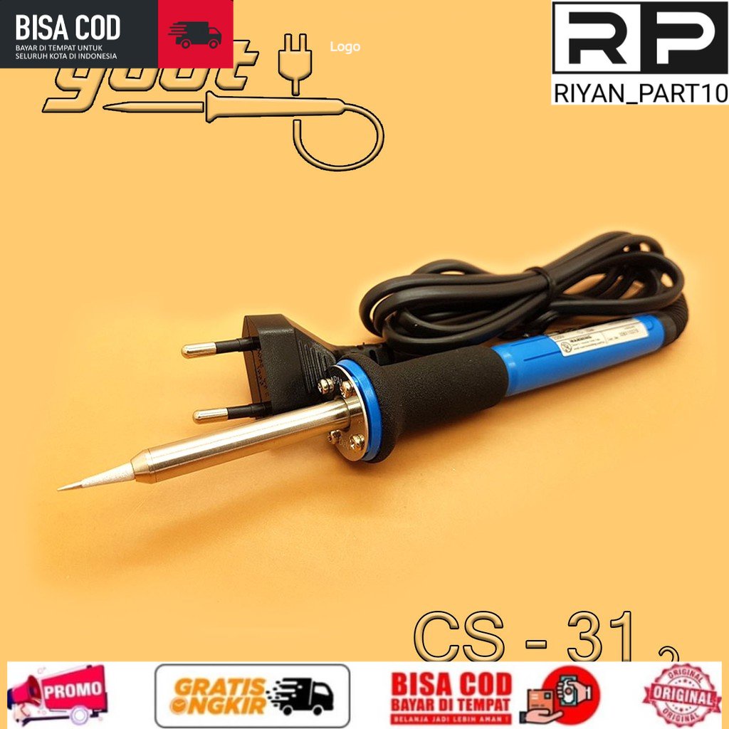 Jual Solder Goot CS-31 25watt / Solderan GRADE A & B Soldering Iron 25 ...