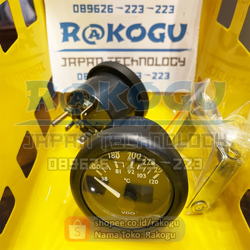Jual Water Temperature Gauge Indicator 12 V VDO WTG-12V Meter ...